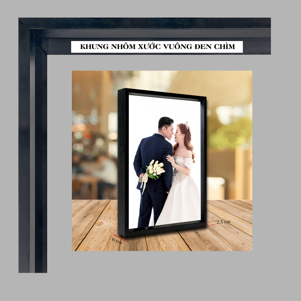 Mẫu Khung - Khung kim loại - Album Sài Gòn Minh Tâm ProLab